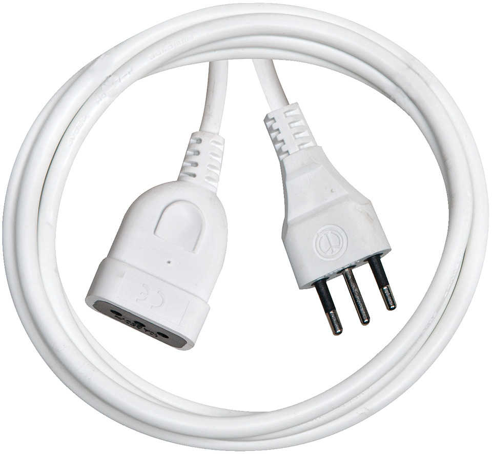 Prolunga in plastica 10A 5m bianco H05VV-F 3G1,0 *IT* | brennenstuhl®